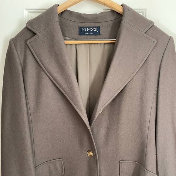 Jg Hook | Jackets & Coats | Jg Hook Womens Wool Classic Tan Trench Coat ...